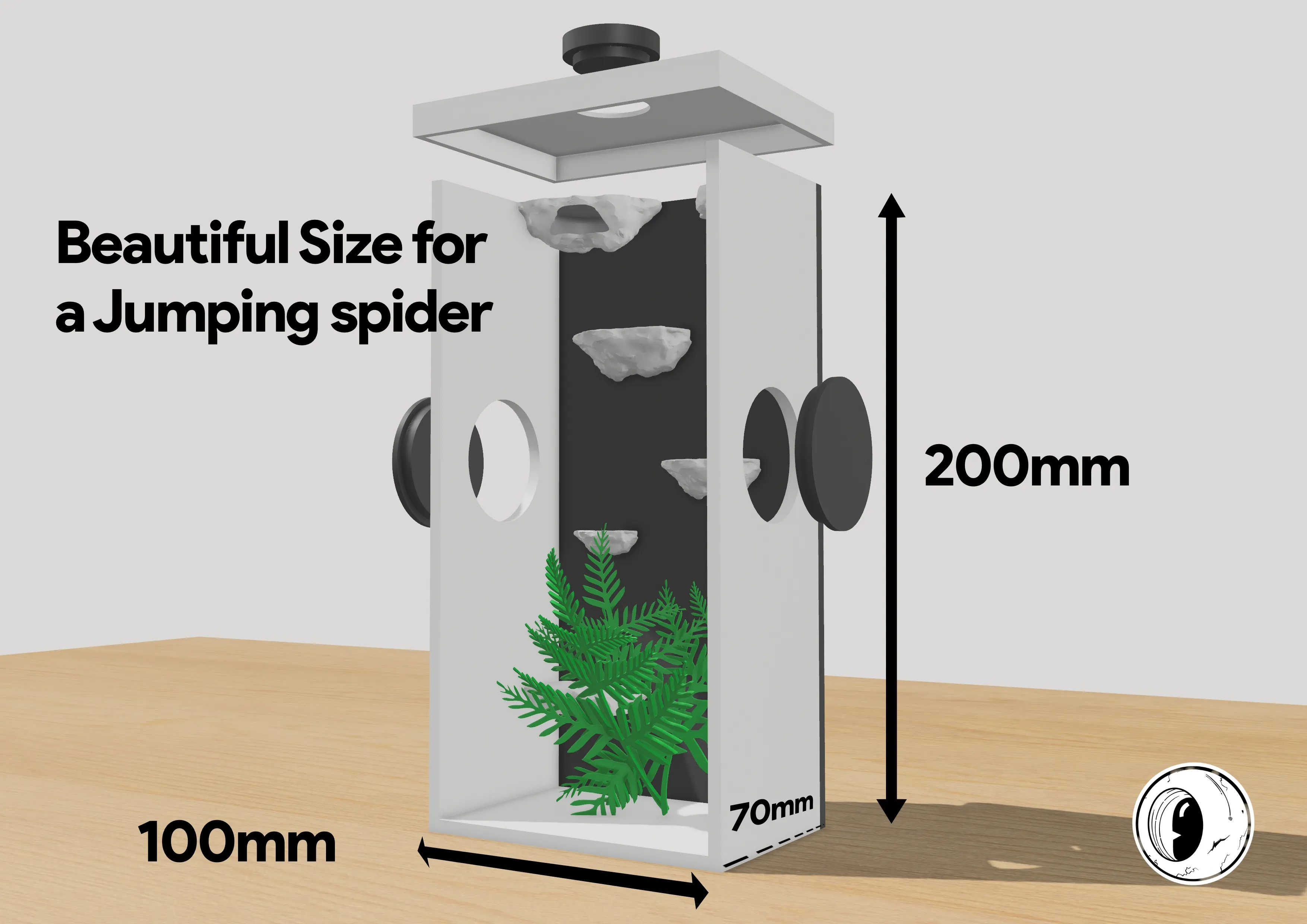 Jumping Spider Enclosure by dclabs MakerWorld: Download Free 3D Models