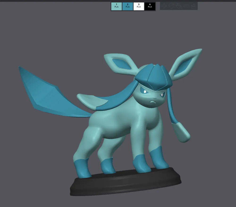 Glaceon The Ice-Type Elegance Pokemon - Free 3D Print Model - MakerWorld