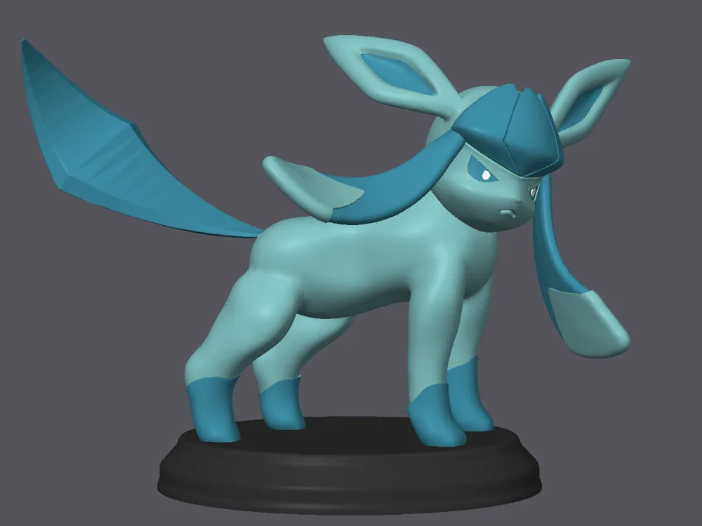 Glaceon The Ice-Type Elegance Pokemon - Free 3D Print Model - MakerWorld
