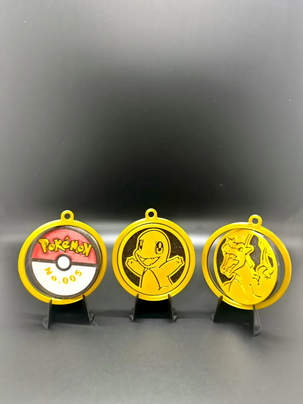 Pokemon 004-006 Coin/Fridge Magnet/Spinning Pendant - Free 3D Print ...