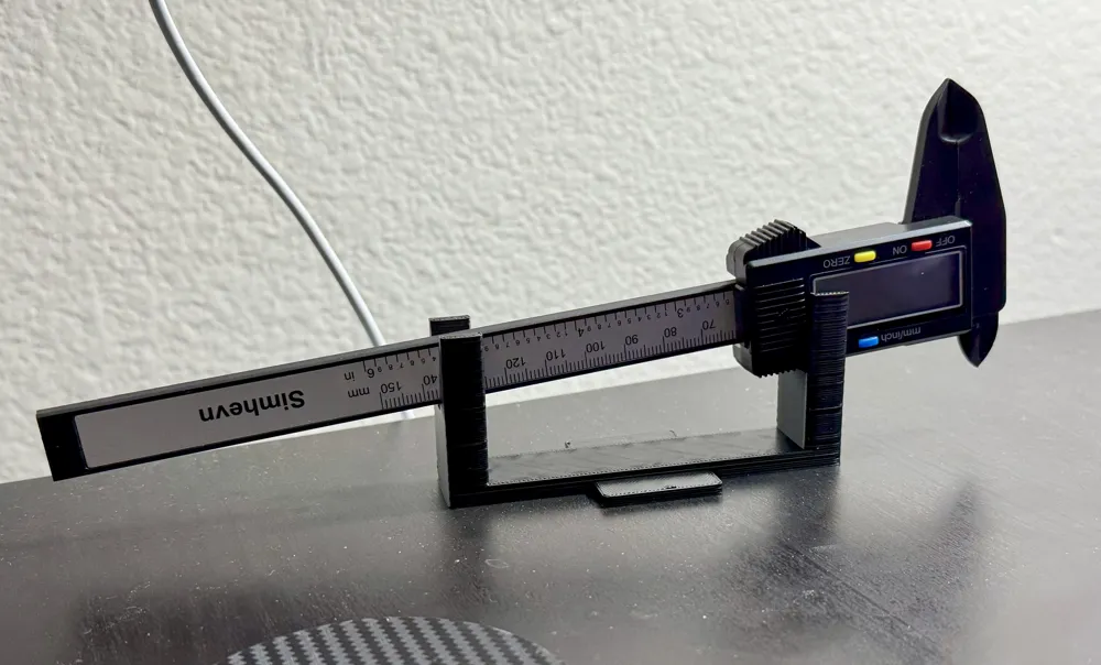 Simple Vernier caliper stand by Dennis MakerWorld: Download Free 3D Models