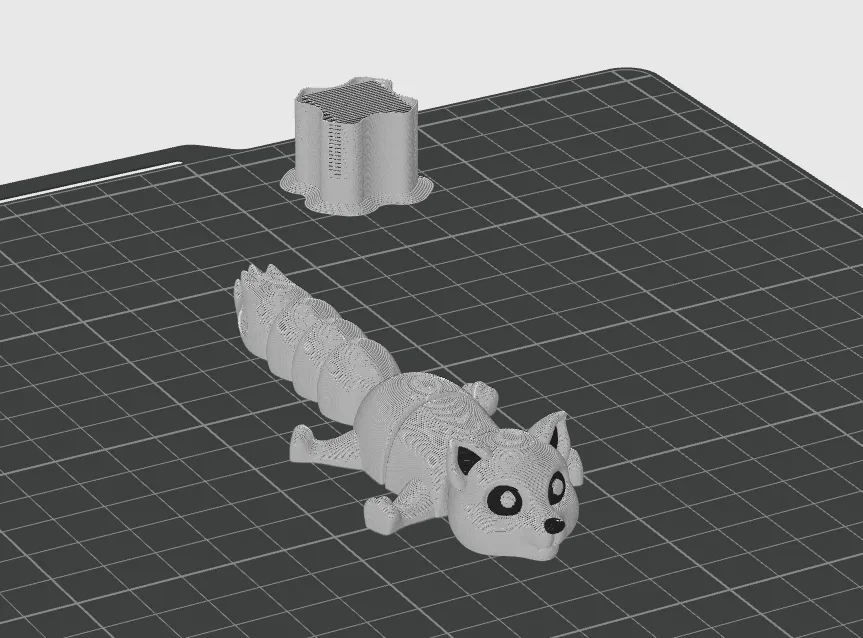 Arctic Fox- Articulated Keychain Figure by Biocraftlab MakerWorld ...