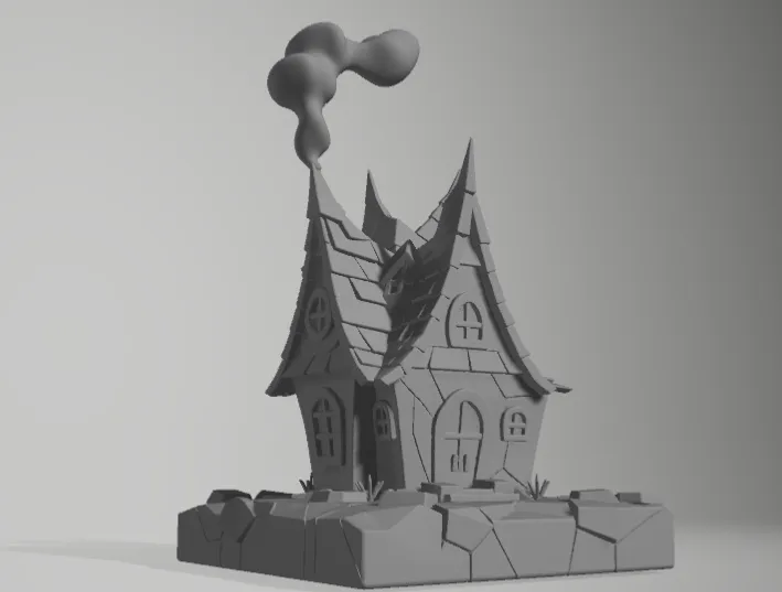 Spooky Halloween Cottage – Haunted 3D Printable - Free 3D Print Model ...