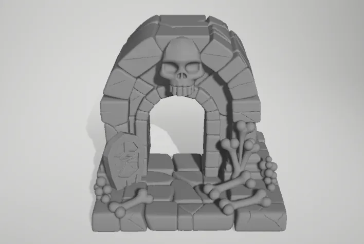 Haunted Stone Arch with Skulls – Halloween by BROSCO STUDIO MakerWorld ...