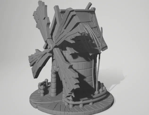 Haunted Halloween Windmill – Spooky 3D Print by BROSCO STUDIO ...