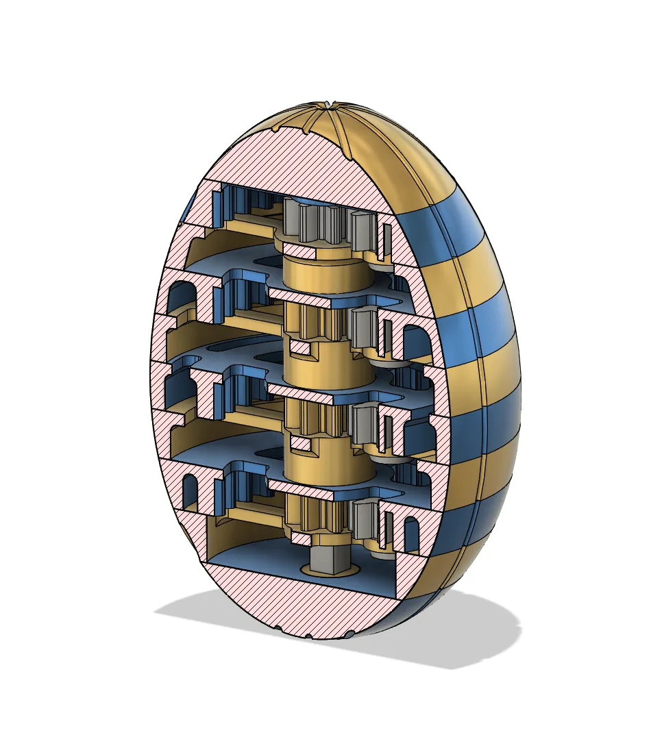 Easter Egg Fidget - Free 3D Print Model - MakerWorld