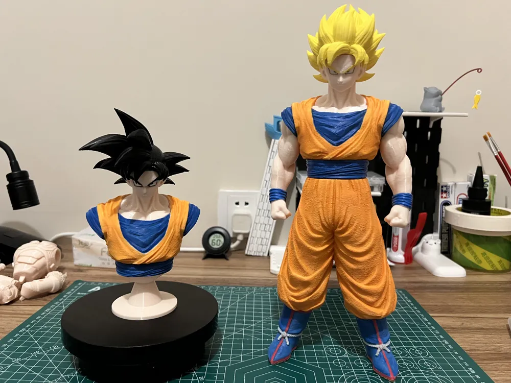 Dragon Ball Son Goku - Kakarot - Removable Head - with Bust Base - Free ...