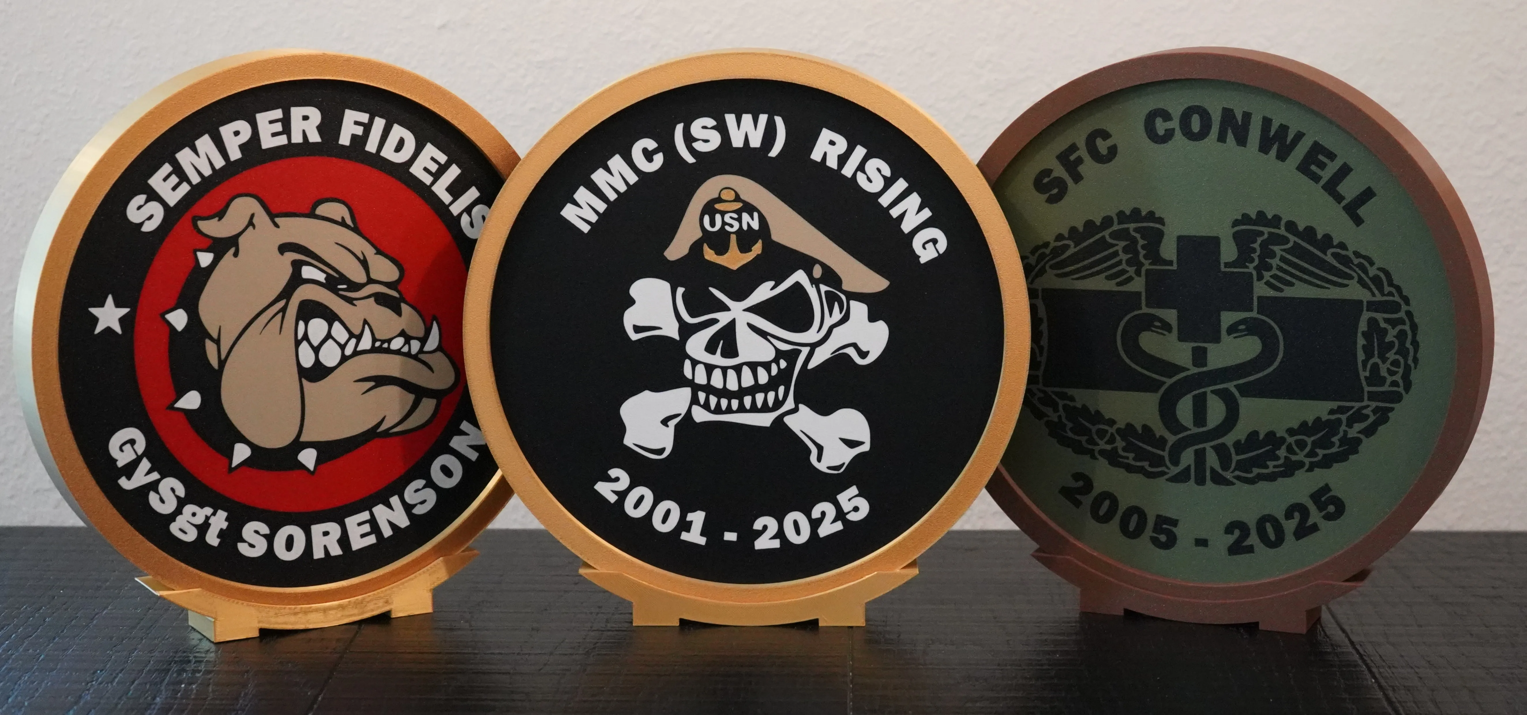 US ARMY Rank Insignia Coasters E4-E9 - Set of 4 - Free 3D Print Model ...