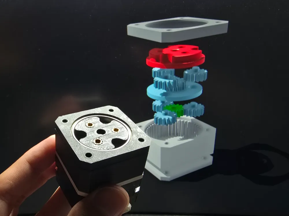 Two-stage Planetary Gear Reducer (16:1) for 42 Stepper Motor by WHOPPER ...