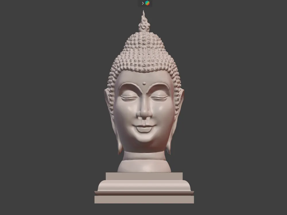 Serene Buddha Head 3D Model – Sculpted Calmness by Krrish 01 MakerWorld ...