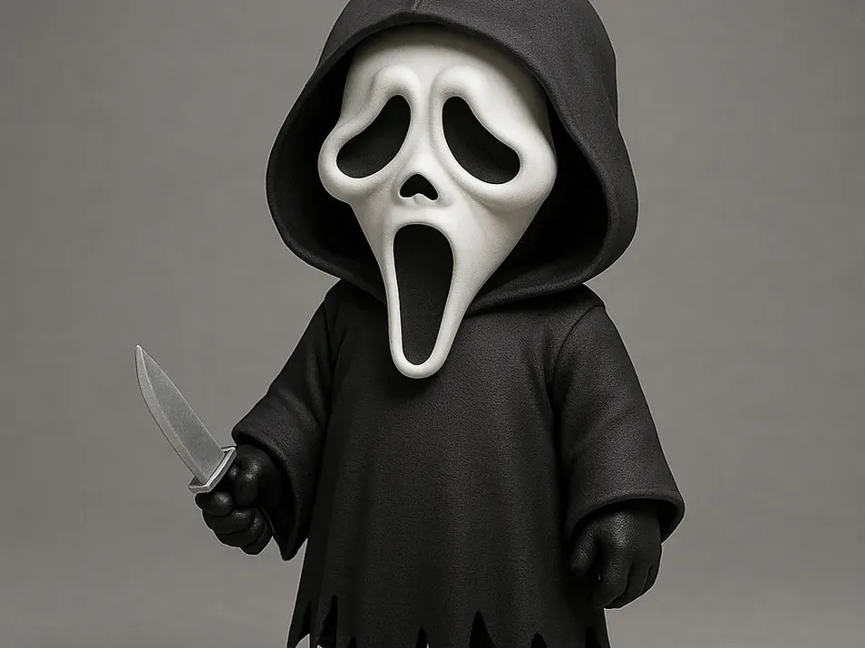 Ghostface Chibi – Cute Horror Icon for 3D Printing by Timon MakerWorld ...