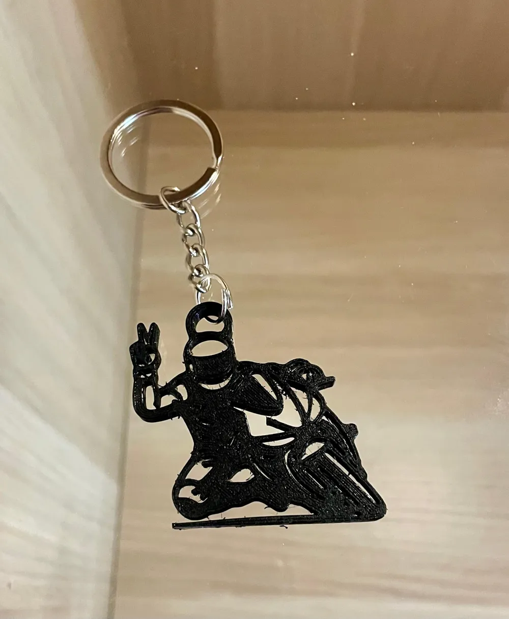 biker keychain. by Malpar92 MakerWorld: Download Free 3D Models