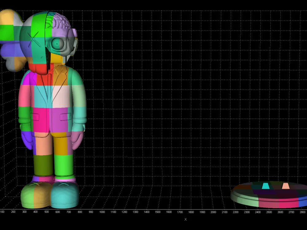 Life-Size KAWS Flayed Head with Suit Edition by Ryan @ TheMajinLab ...