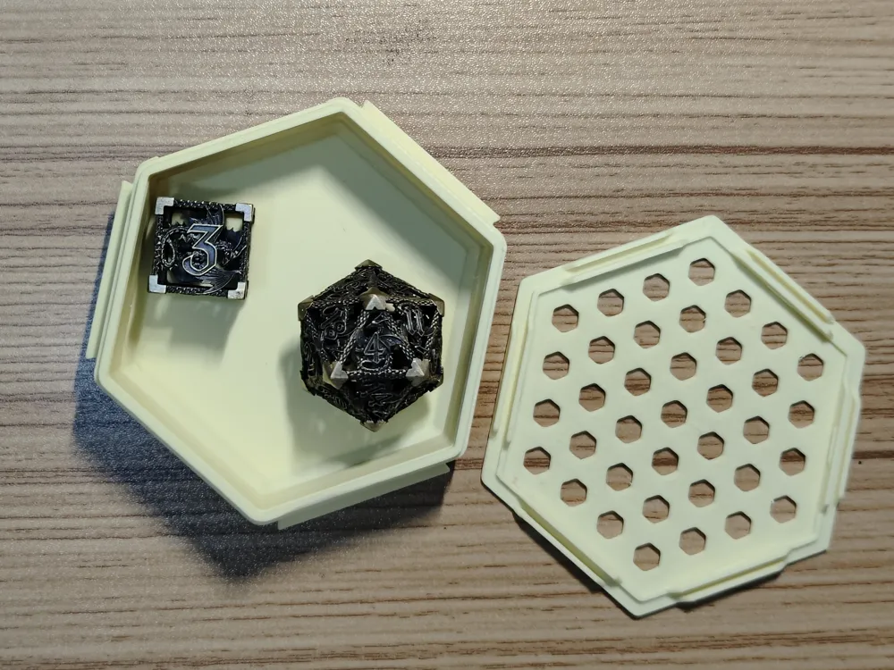 Caja de almacenamiento de modelos hexagonal Accesorios para juegos de mesa Piezas de modelos por ...