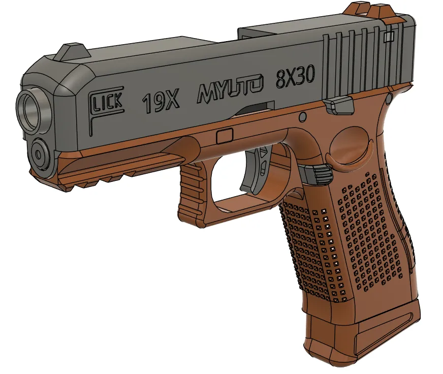 Myuto Flick 19X - Working Toy Gun (slingshot-like) - Free 3D Print ...