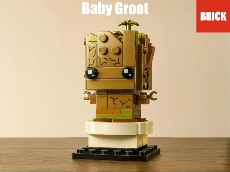 Brick Baby Groot Set - Free 3D Print Model - MakerWorld