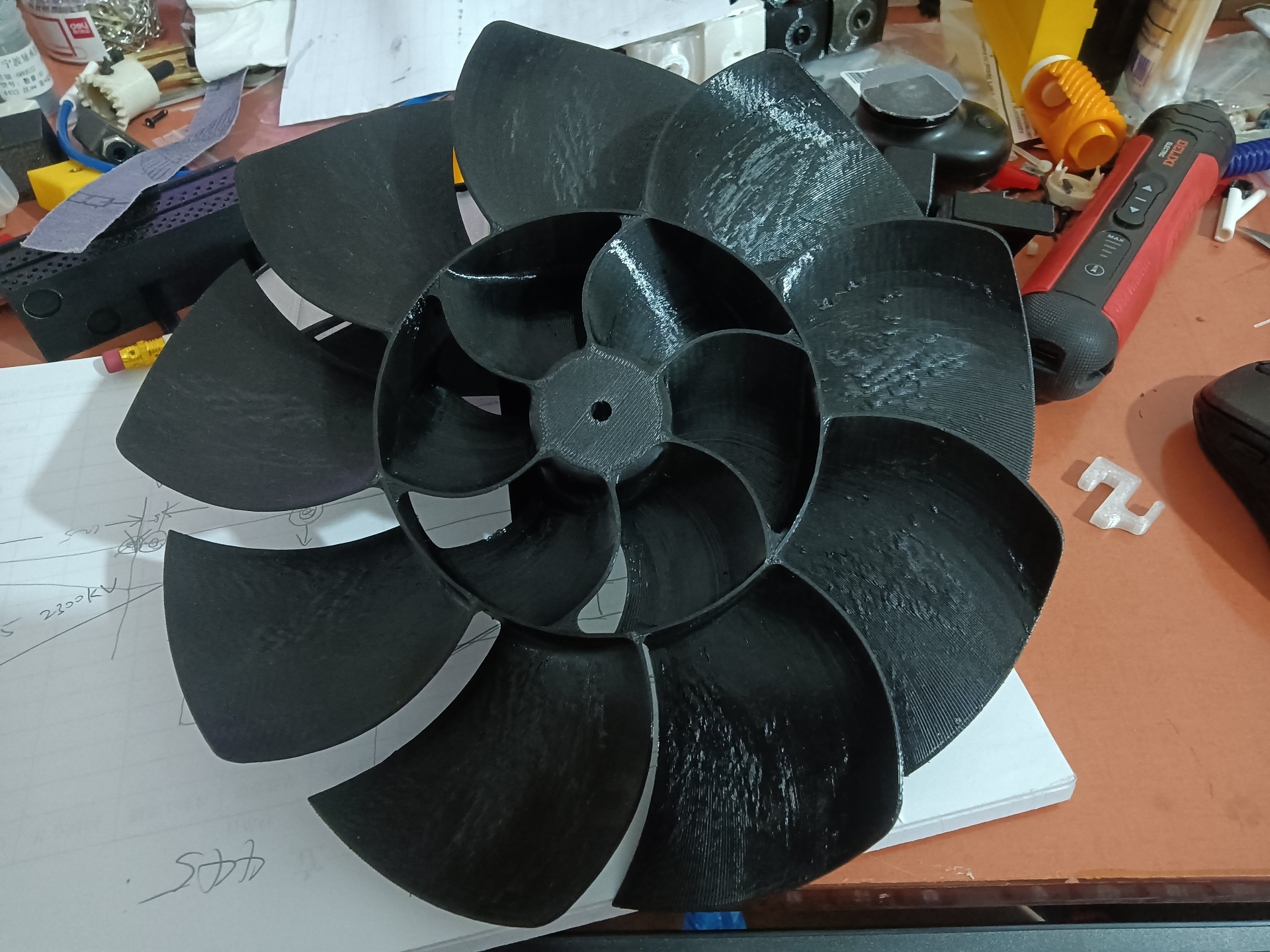 210mm Double Layer Fan Blade by saiwei MakerWorld: Download Free 3D Models