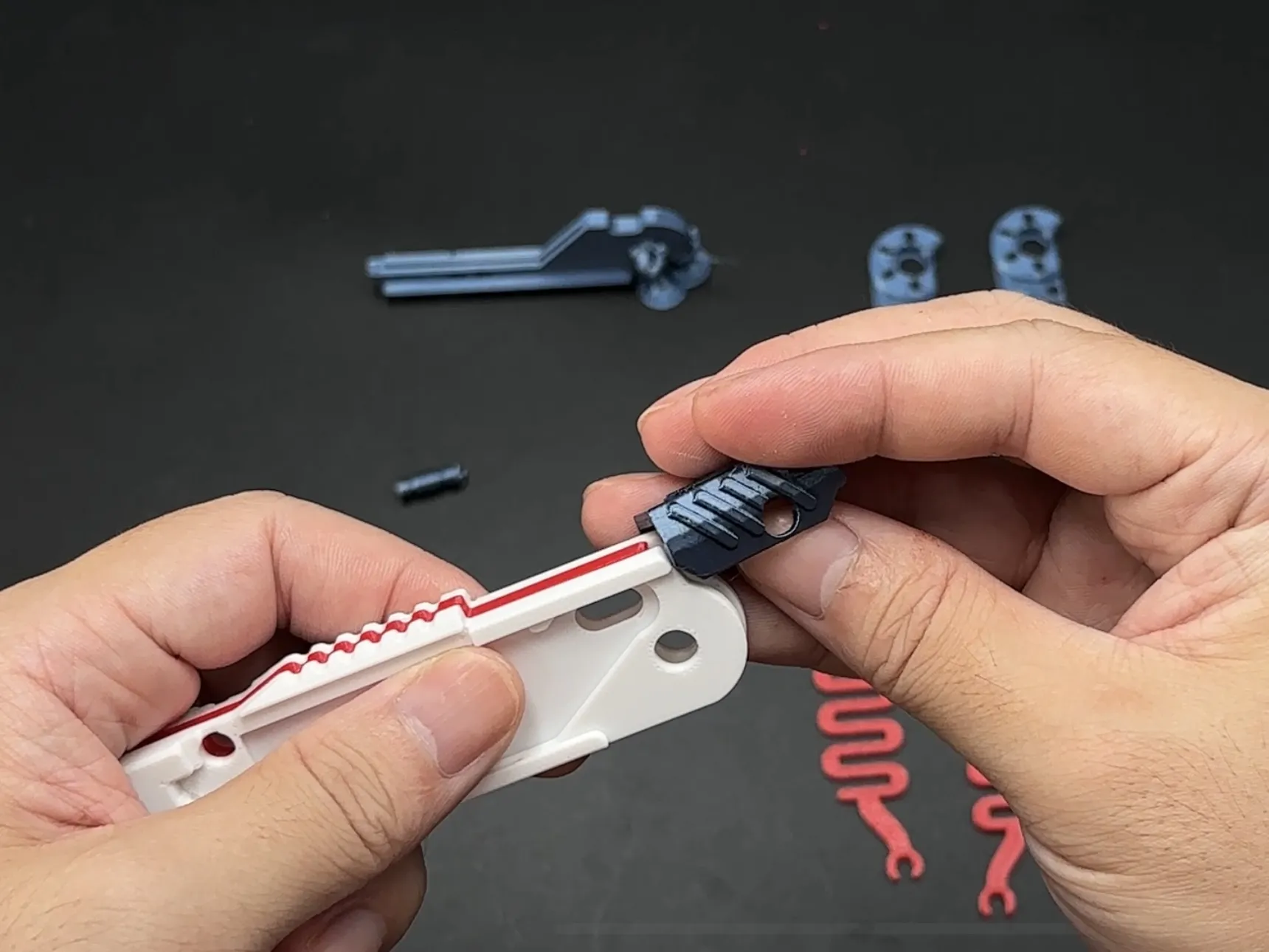 F3DP-Mechanical-Style Axis Lock Utility Knife - Free 3D Print Model ...