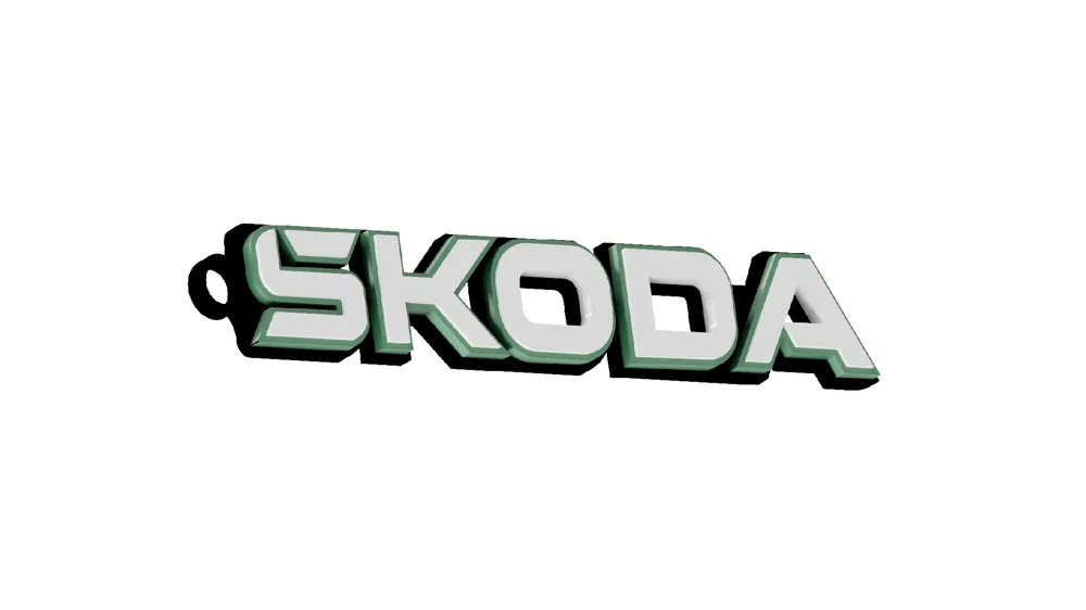 Skoda keychain - Free 3D Print Model - MakerWorld