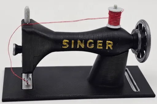 Vintage Singer Sewing Machine – Functional Model - Free 3D Print Model ...