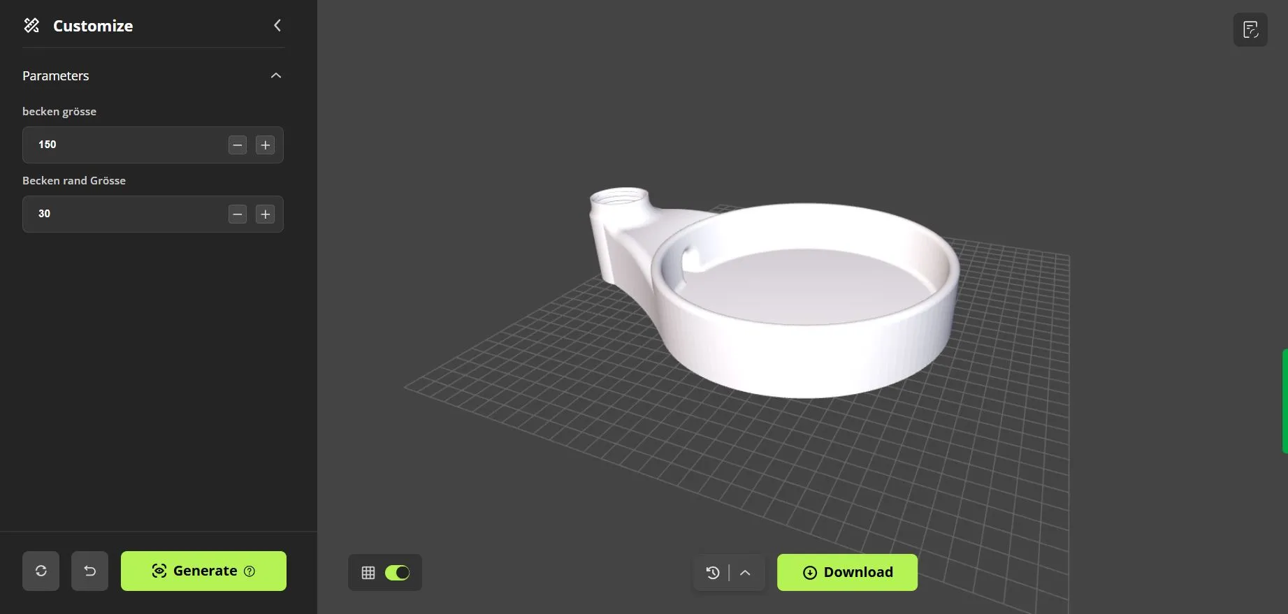 Water Dispenser Drinking Bowl for Dogs and Cats - Free 3D Print Model ...