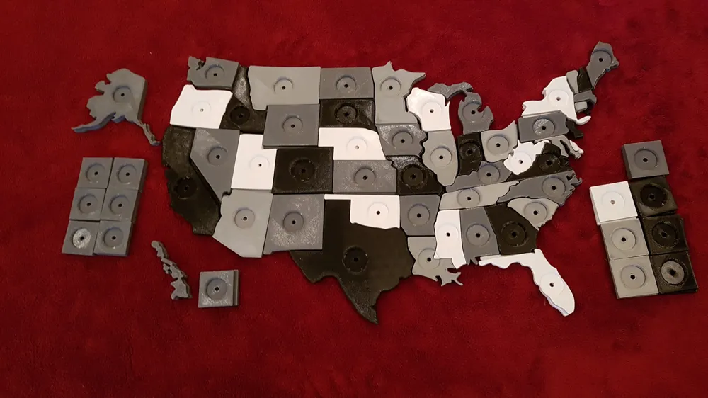 USA Coin Map (Quarters) by WrightBuilt.ca MakerWorld: Download Free 3D ...
