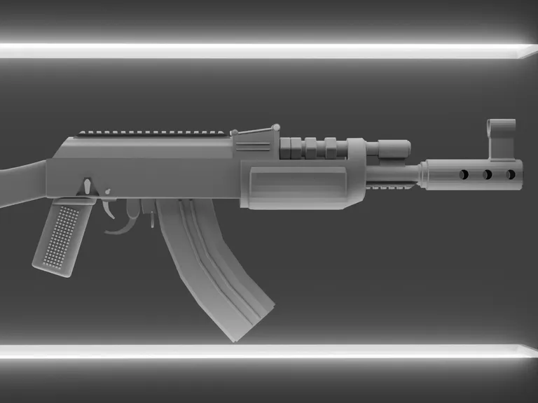 Rust Ak-47 - Free 3D Print Model - MakerWorld