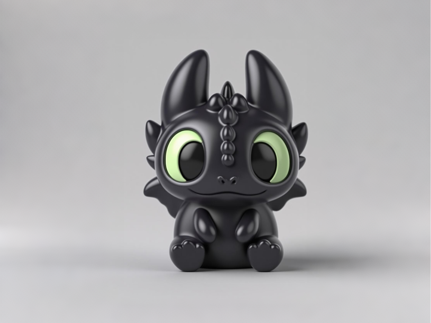 Night Fury Toothless - How to Train Your Dragon - Animated Movie Chibi ...