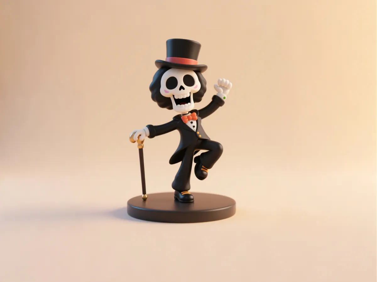Brook - One Piece - Figura de anime chibi de coleccionable - Juguete ...