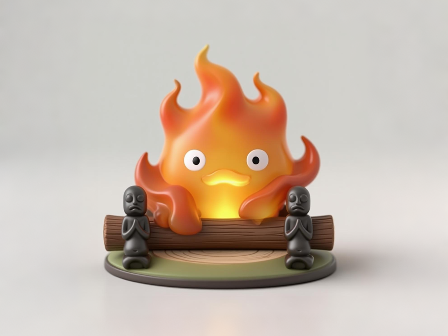Calcifer - Howl's Moving Castle - Miyazaki Anime Merchandise Figurine ...