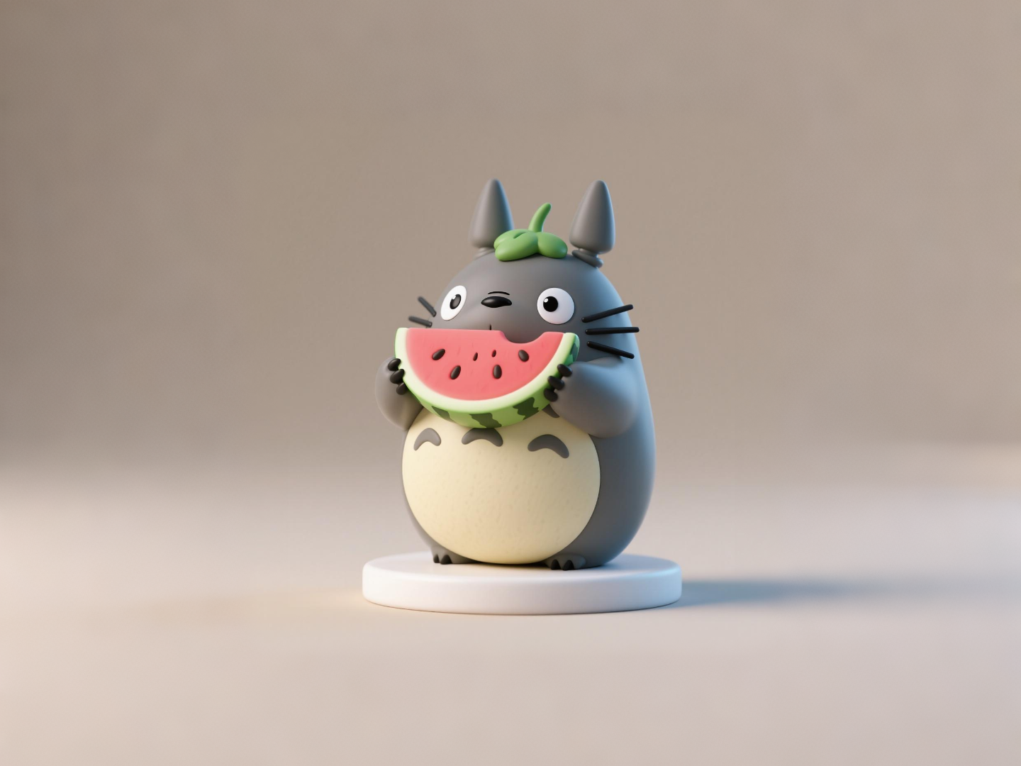 Totoro Summer Watermelon Eating Limited Edition - Ghibli Animation ...