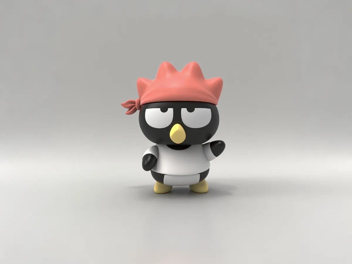 Bad Badtz-Maru-Cute Chibi Sanrio-Girl's Coloring Toy Figurine by Genian ...