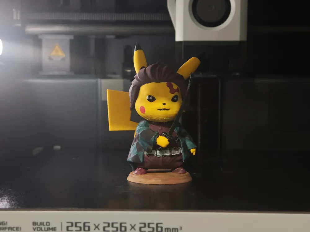 Pikachu Cosplay Tanjiro - Multi-part Version - Free 3D Print Model ...