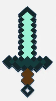 Minecraft sword keychain by Fox10 MakerWorld: Download Free 3D Models
