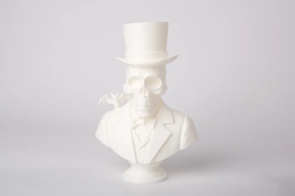 Gentleman Skull Bust — Elegant Skeleton Decor by Sculturissimo3D ...