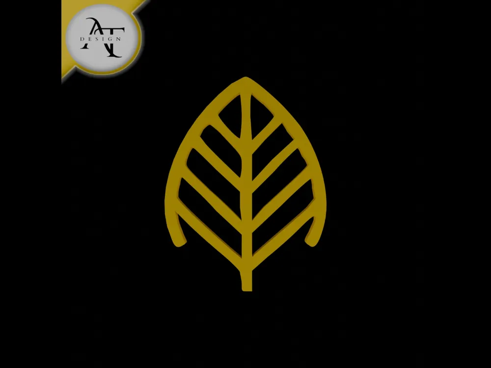 Simple Leaf Symbol - 2D Art by AT Design MakerWorld: Download Free 3D ...