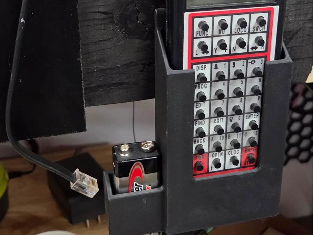 Digitrax DT400 Throttle Holder - Free 3D Print Model - MakerWorld