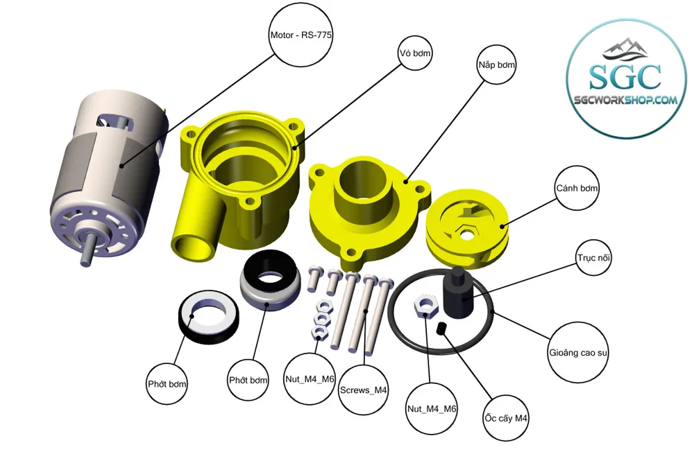 AK PUMP_775_V2 by SGC Workshop MakerWorld: Download Free 3D Models