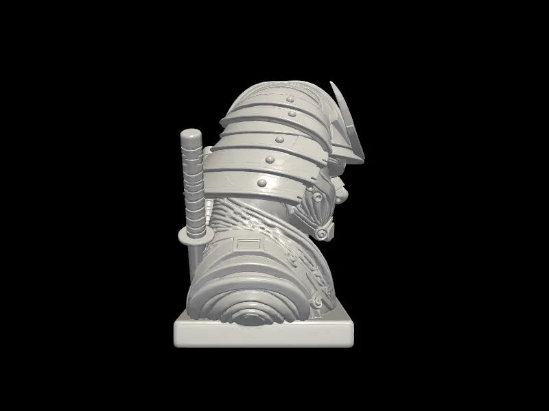 Cyberpunk Samurai Bust with Katana 3D Model by BROSCO STUDIO MakerWorld ...