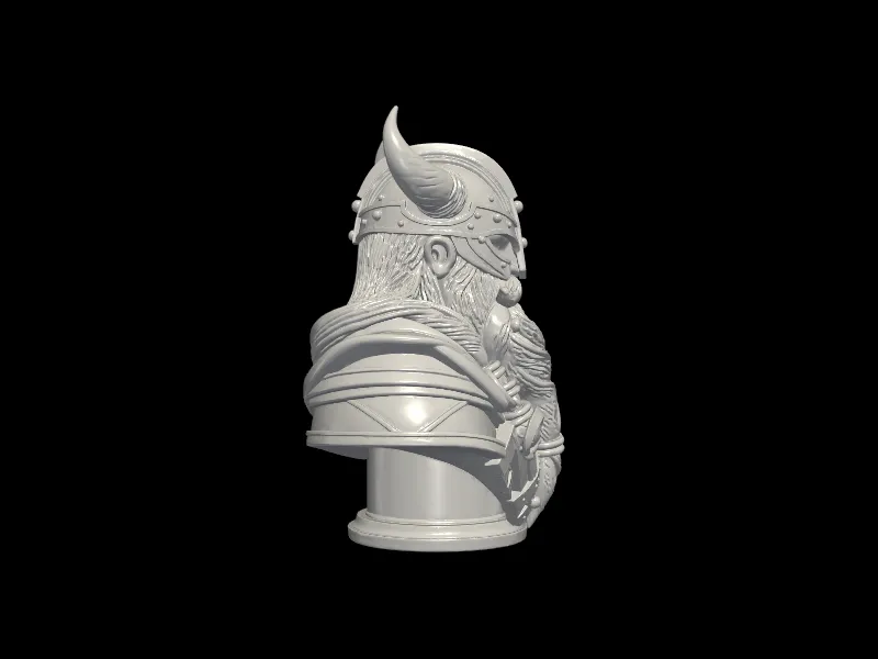 Viking Warrior Bust 3D Model - Free 3D Print Model - MakerWorld