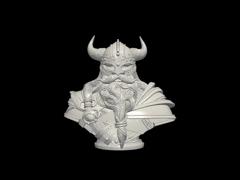 Viking Warrior Bust 3D Model - Free 3D Print Model - MakerWorld