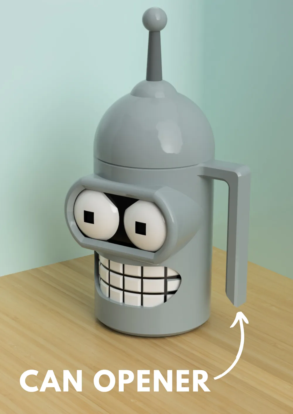 Bender Can Holder by PrintForge... MakerWorld: Download Free 3D Models