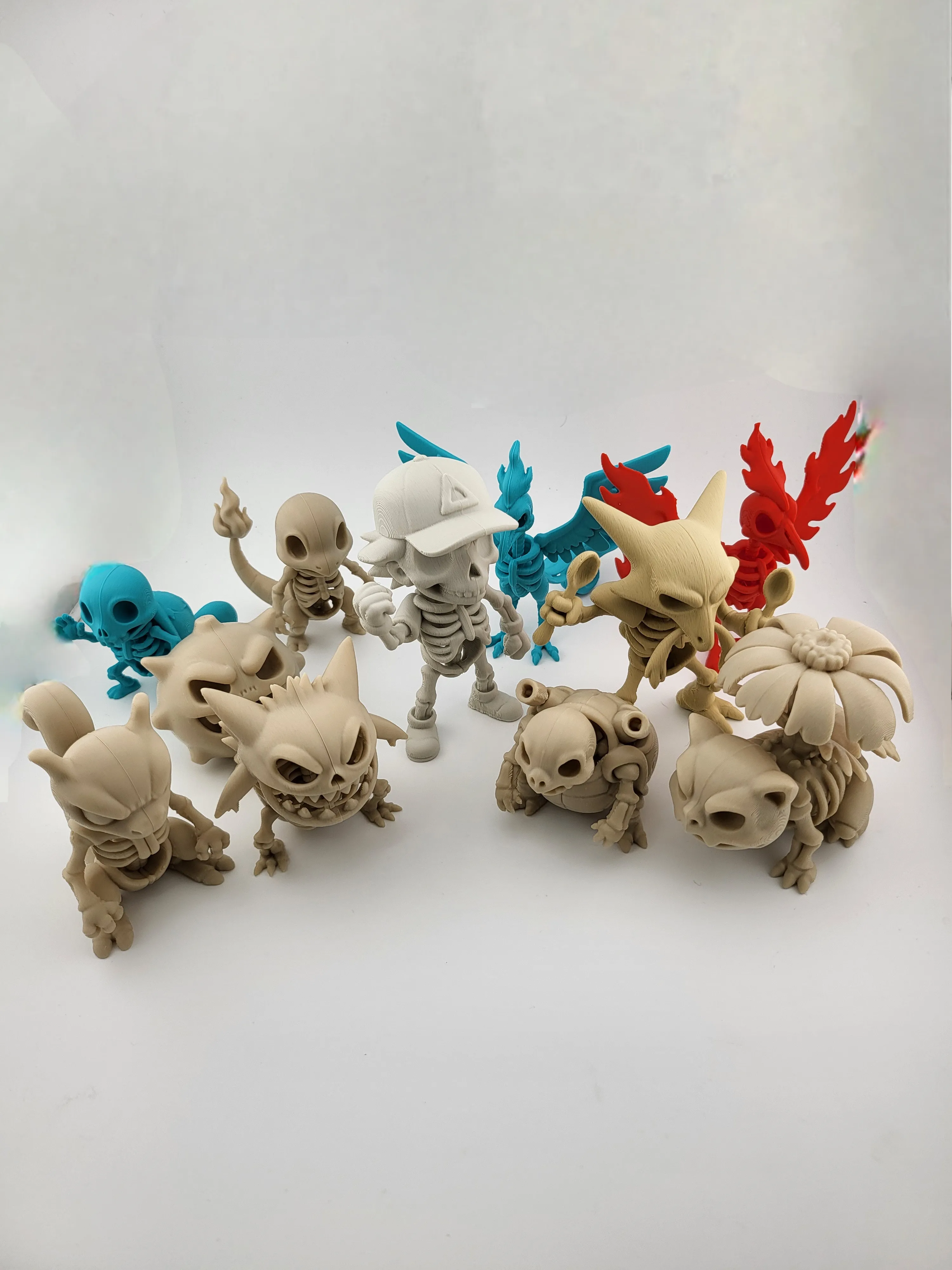 Alakazam Skeleton Figure free arm pokemon horror - Free 3D Print Model ...