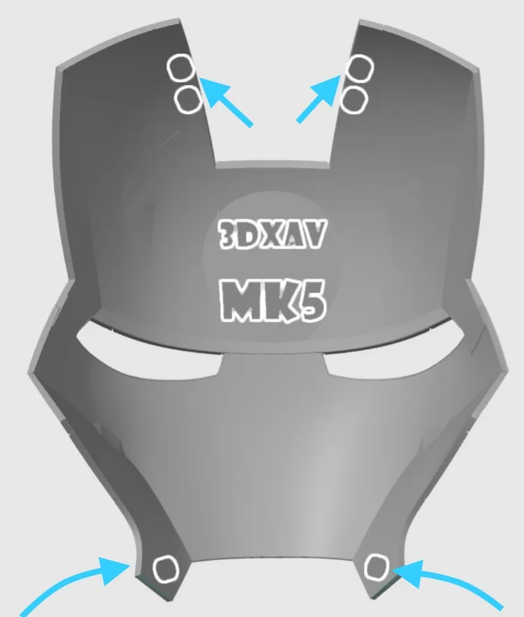 Iron Man MK5 Helmet Wereable - Free 3D Print Model - MakerWorld