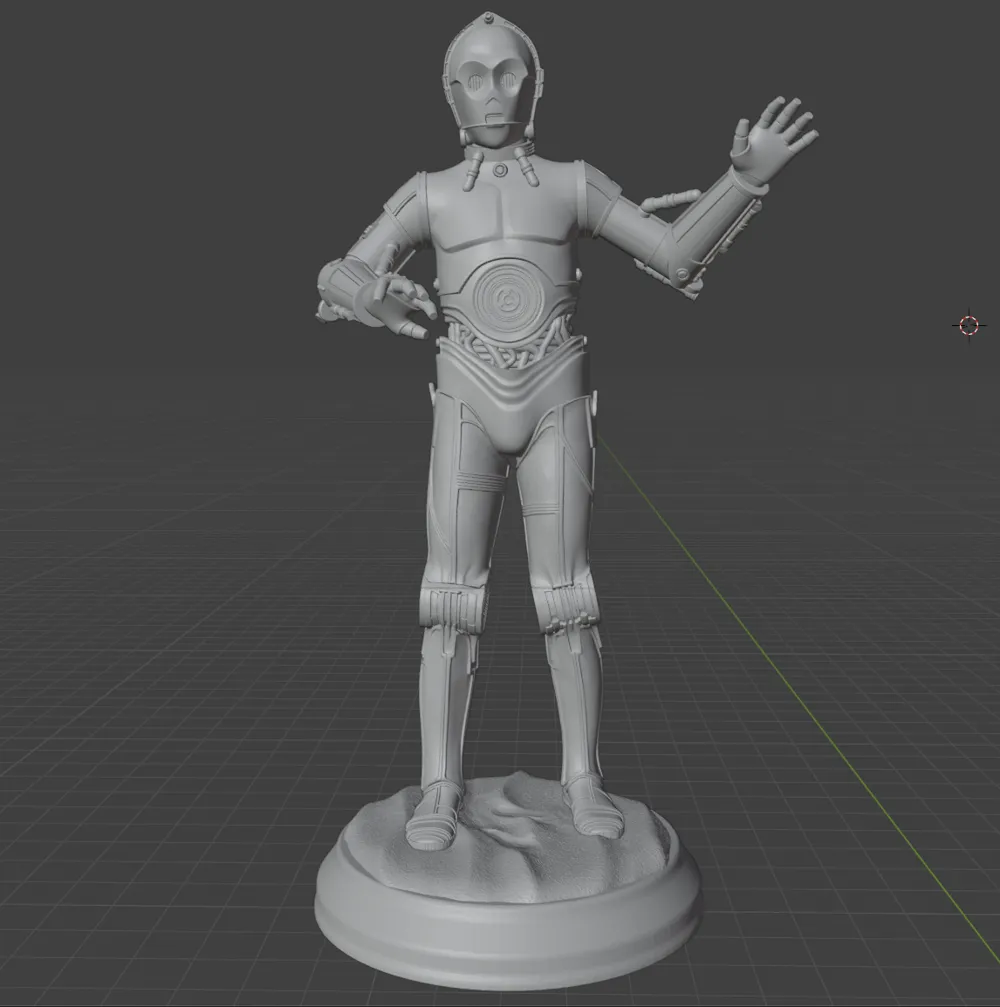 Life-Size C-3PO Protocol Droid in Full Scale! - Free 3D Print Model ...