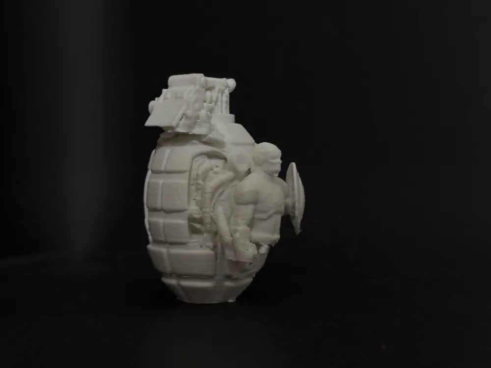 Marvel Captain America Mini Grenade Print in Place for A1 mini by why ...