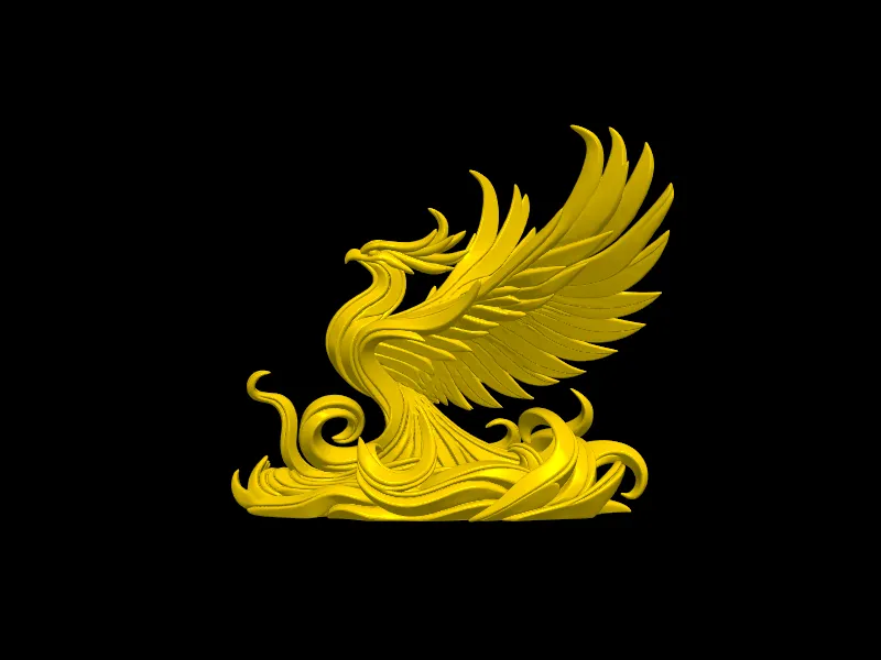 Phoenix Sculpture – Mythical Bird Art Piece by BROSCO STUDIO MakerWorld: Download Free 3D Models