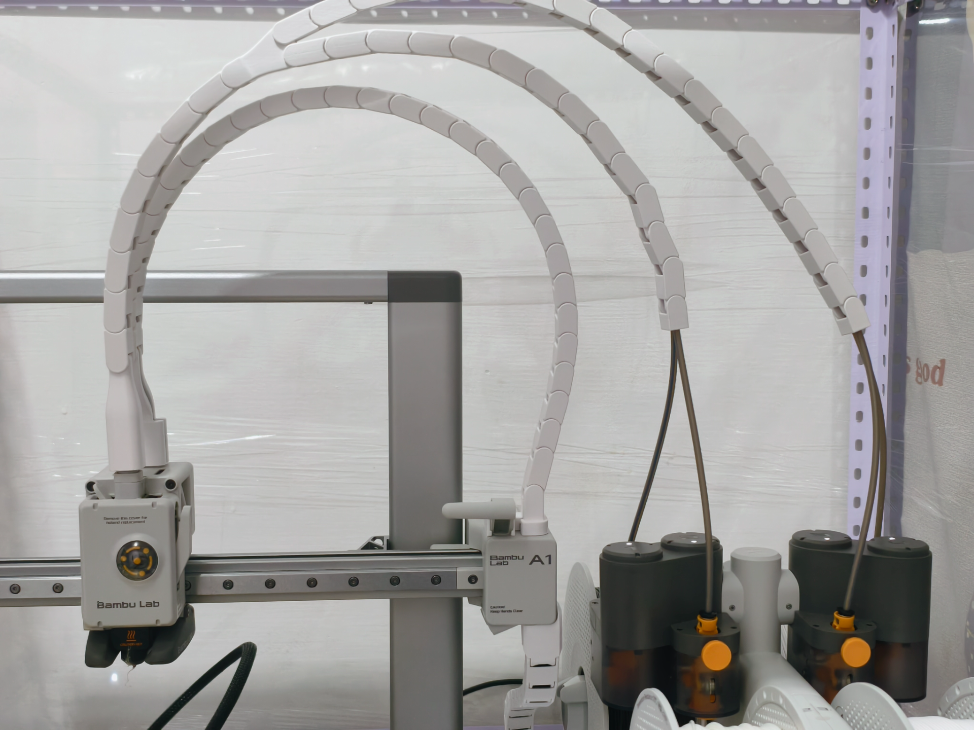 Bambu Lab A1 AMS Cable Chain Print Head Cable Chain by 猫猫头子 MakerWorld ...