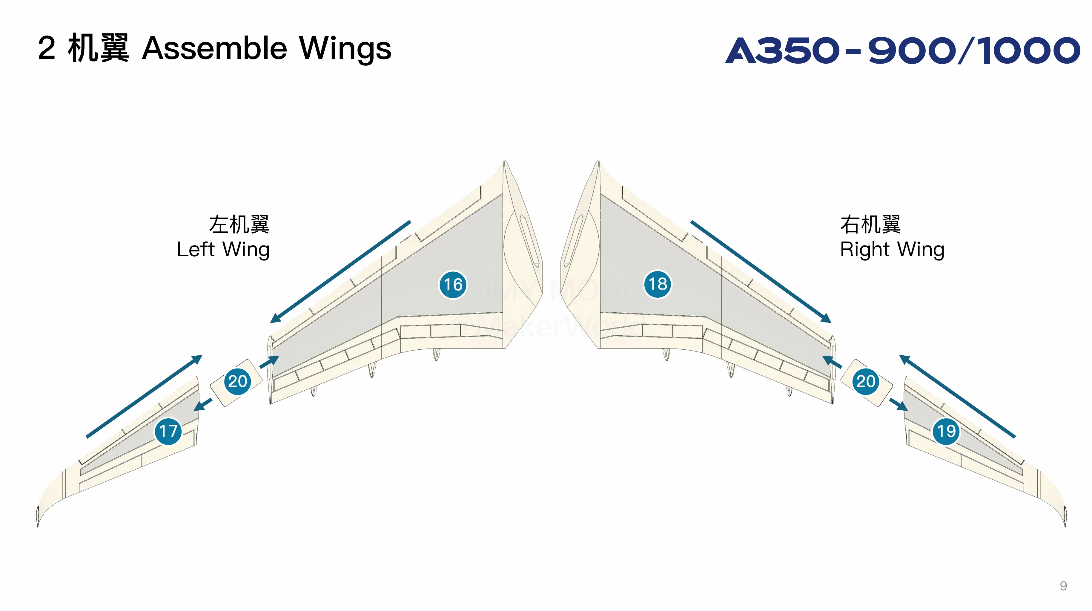 Airbus AIRBUS A350 Model—Standard Edition 1:100/120/144 Scale by TIMMY ...