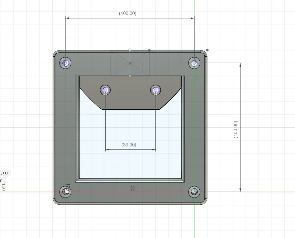 VESA 100x100 Monitor Wall Mount Hook Bracket by Marekparnican ...